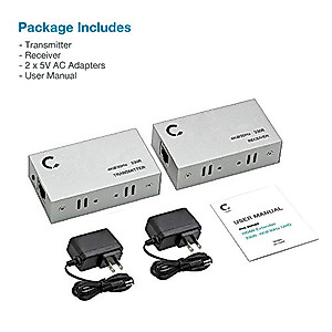 Expert Connect | 4K 330ft HDMI Extender Over Cat5e / Cat6 / Cat7 Ethernet Cable, 1080p, 3D