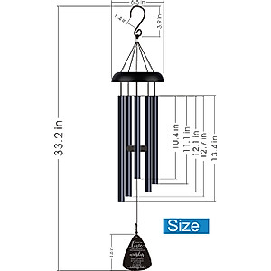Sympathy Memorial Wind Chimes for Loss of Loved One Prime, Sympathy Gift Baskets Memorial Gifts for Loss of Mother Father, Grief Gifts Bereavement Funeral Gifts Windchimes in Memory of A Loved One