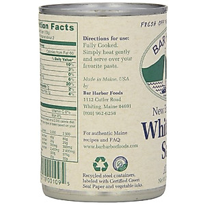 Bar Harbor White Clam Sauce, 10.5 oz. (Pack of 6)