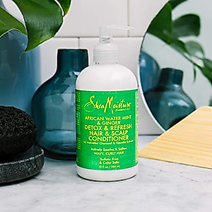 SheaMoisture Hair & Scalp Clarifying Conditioner for Curls African Water Mint Paraben Free 13 oz