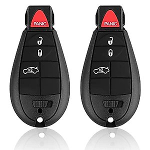 Key Fob Compatible for 2008 2009 2010 2011 2012 Chrysler 300/Dodge Challenger/Charger/Saver Remotes 4 Button Remote Control Replacement for M3N5WY783X IYZ-C01C