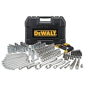 DEWALT Mechanics Tool Set, 1/4" & 3/8" & 1/2" Drive, SAE/Metric, 205-piece (DWMT81534)