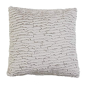 Thro by Marlo Lorenz Throw Pillow and Blanket, Light Gray