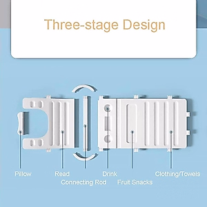 MegLob Lightweight Foldable Bathtub, Foldable Collapsible Bathtub Portable Bathtub Adult, Large Foldable Soaking Freestanding Bathtub with Lids, Ideal for Hot Bath Ice Bath for RV,Blue