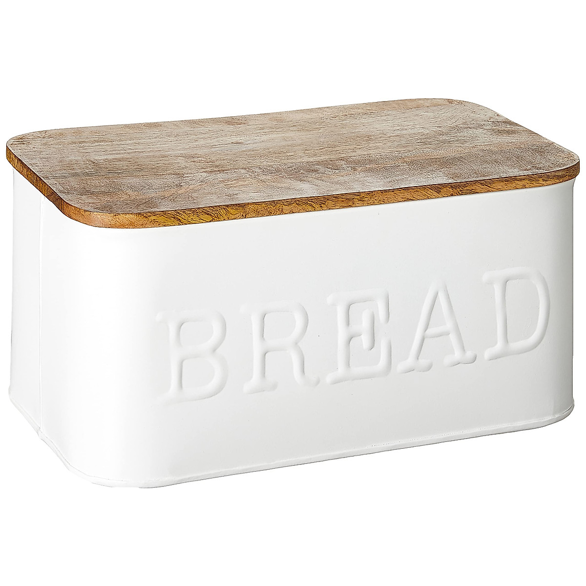 Mud Pie Circa Bread Box white, 5 1/4" x 12"