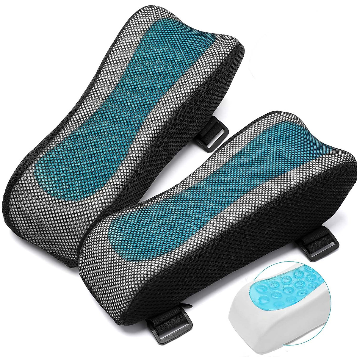 Office Chair Arm Pads Covers-Ergonomic Armrest for Desk and Chair Office Chair Armrest Covers, Office Chair Arm Pads for Elbows and Forearms, Office Chair Cushion for Gaming Accessories