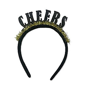 3Pc Happy New Years Headband Set, Kiss Me Cheers Happy New Year Party Favors For Women, Men, Children Great For Photo Booth and Party