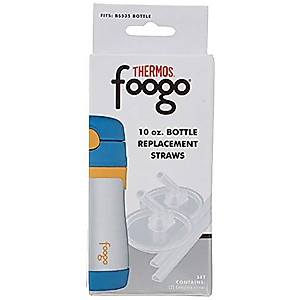Thermos Foogo Replacement Straw Set for Thermos 10-Ounce Straw Bottles, Set of Two Straws