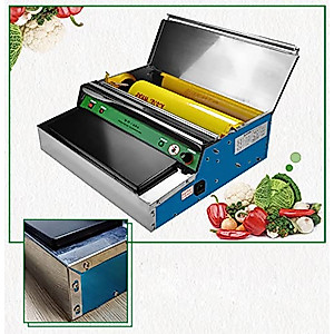 Hand Wrapping Machine Film Wrapper, Commercial Fresh Food Film Packer, Commercial Film Wrap for 45cm and below, Film Cutting Machine Adjustable Temperature 60-150 °C for Meat/Vegetables/Fruits for Hom