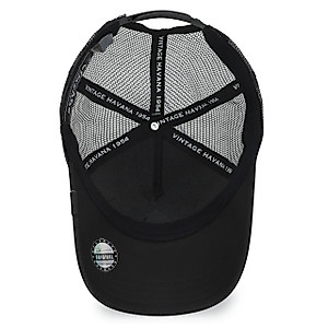 VINTAGE HAVANA Black 3 Star Trucker Hat Glitter Stars Adjustable Snapback One Size Fits Most Womens Baseball Caps