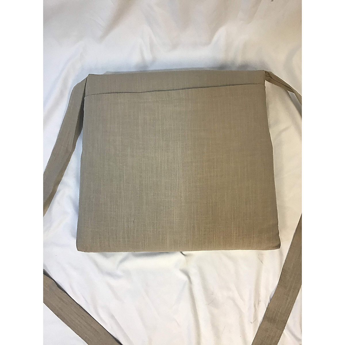 Chair Cushion Pad - Wicker Chair Cushion - seat cushion with 37" ties and removable foam insert Farmhouse Chair Cushions - Kubo Chair Replacement Cushion