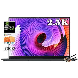 Lenovo IdeaPad 5 Pro 16" QHD+ 120Hz Laptop- AMD Ryzen 5 6600HS Hexa-core (>i7-1365U) - 16 GB LPDDR5-6400 RAM - 512 GB M.2 2242 PCIe 4.0x4 SSD - NVIDIA GeForce RTX 3050 - Windows 11