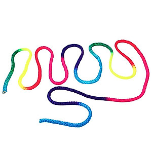 Gymnastics Rope,Rainbow Color Rhythmic Gymnastics Rope Solid Competition Arts Training Rope