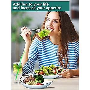 Plates and Bowls Sets,5 PCS Moon Dinner Plates Household/Hotel Porcelain Dish Set,White Ceramic Dinnerware Sets for Salad/Snack/Dessert/Appetizer, Microwave Oven and Dishwasher Safe Scratch Resistant