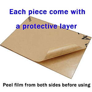 10 Pieces 4x6 Inch Blank Acrylic Signs Clear Acrylic Sheets, Perfect for Making Wedding Table Numbers, Acrylic Wedding Signs, Engrave, Calligraphy and Painting DIY Projects,1/8 inch thick