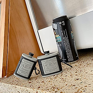 LinmoonG for Airpod 2/1 Case , 3D Cute Cartoon Kawaii Funny Cover Fashion Drink Bottle Design,Accessories with Keychain,for Girls Boys Kids Women Teens Airpods case (Whiskey Bottle)