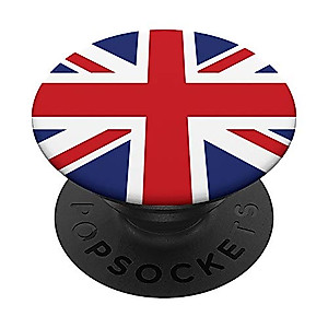 Uk Union Jack Flag British Great Britain - England British PopSockets Swappable PopGrip