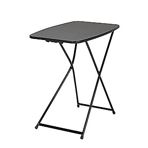 COSCO Multi-Purpose, Adjustable Height Personal Folding Activity Table, 2 Pack, Black