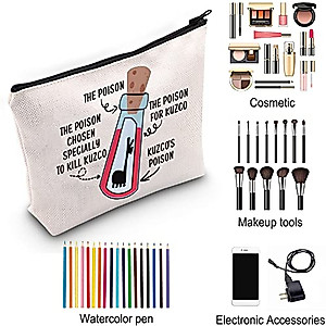ZJXHPO Emperors Makeup Bag The Poison Chosen Specially To Kill Makeup Zipper Pouch Bag For Her Llama Travel Case (Llama Poison)
