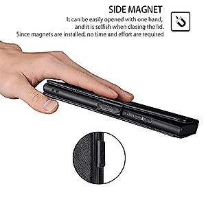 Fansipro Wallet Folio Case for Samsung Galaxy S9 Plus, Premium PU Leather Slim Fit Cover for Galaxy S9 Plus, 3 Card Slots, 1 Transparent Photo Frame Slot, Anti-Dirt, Black