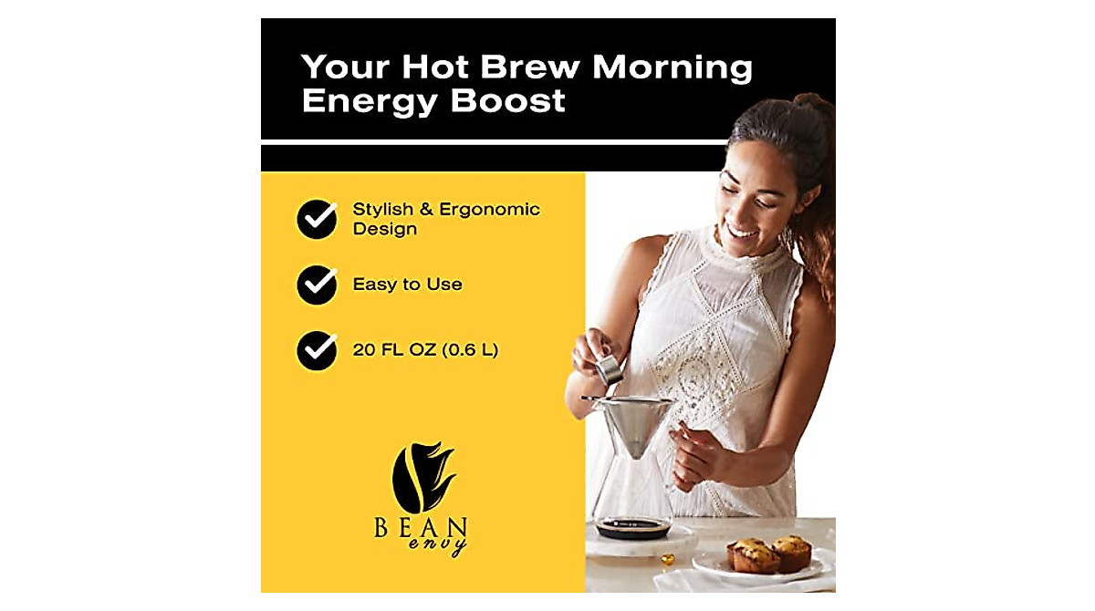 Bean Envy Pour Over Coffee Maker - Brew Perfect Coffee