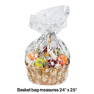 Cello Basket Bag, Snowflake