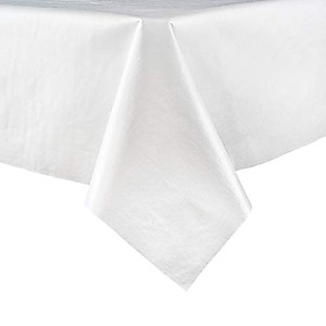 Sultan's Linens Extra Thick Durable Vinyl Table Pad Waterproof with Flannel Backing (52 Inch Round)