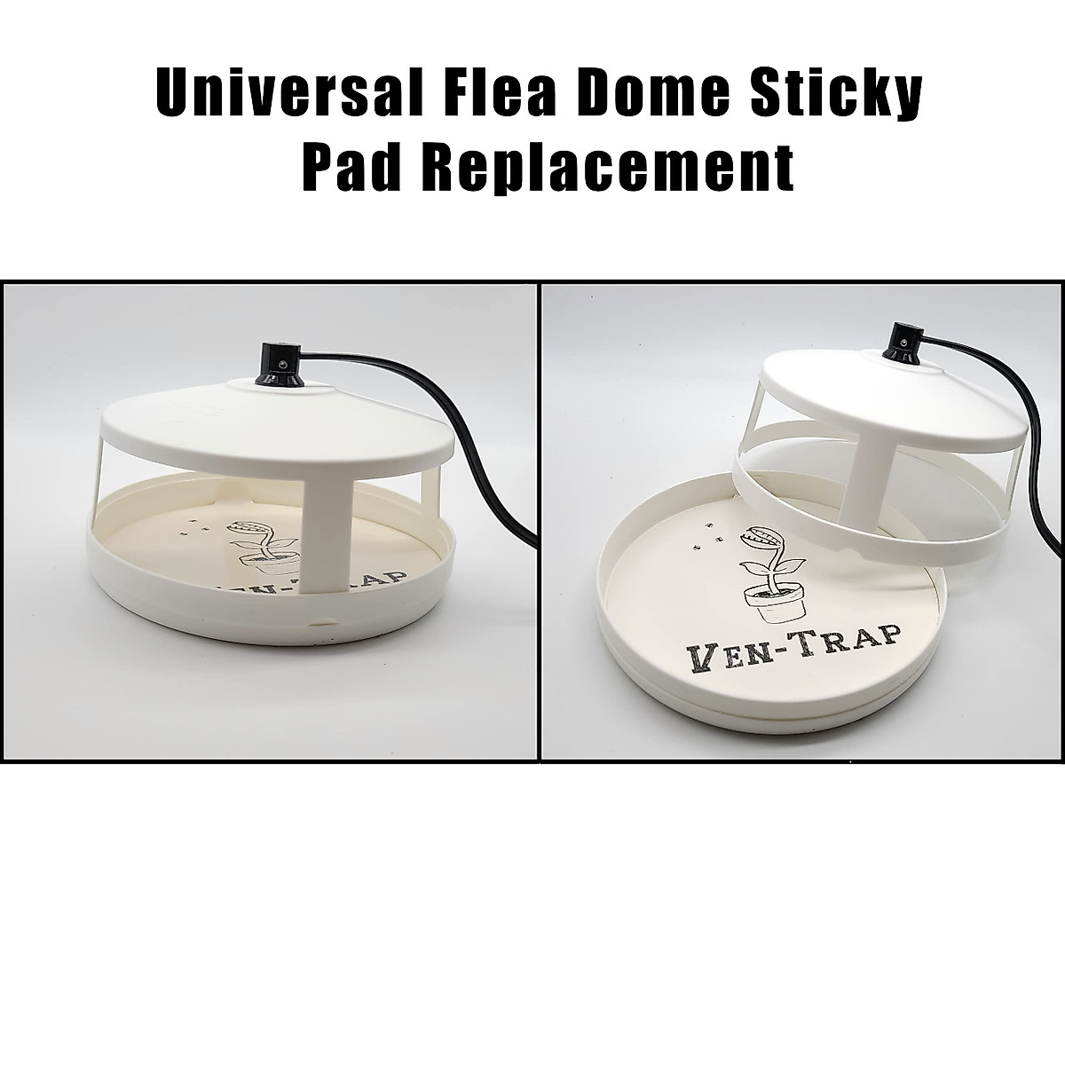 16 Pack -Flea Trap Refill Disc 7.1"– Fits Victor, bugMD, Aspect and Other Flea Dome Traps - Replacement Sticky Glue Pads – Bugs, Fleas, Flies, Mosquitos- Fleas Refill Pads