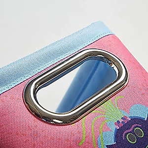 Idea Nuova DreamWorks Trolls 3 Piece Nestable Rectangular Storage Bins with Grommet Handles for Organizing Toys, Games, Clothes in Nursery, Playroom, Bedroom, Bathroom