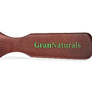 GranNaturals Mens Hair Brush - Soft Boar Bristle - 100% Natural Brown Wooden Club Style Brush for Men - Styling Beard Hairbrush for Fine or Thin Hair