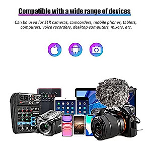 Aukeer 3.5mm Audio Cable, 2-Pack 30cm Mini Coiled 3.5mm Headphone Cable, 90 Degree 1/8" 3.5mm TRS Jack Male to Male Stereo Aux Audio Coiled Cord (Up to 50cm)