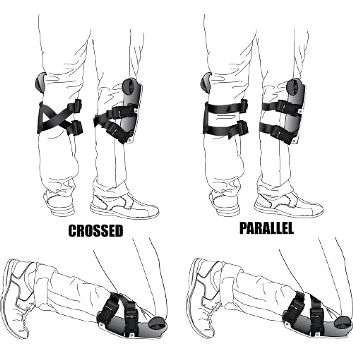 ProKnee AP16 Knee Pads For Men | 1" Foam Knee Protector with Live Hinge & Smart Lock Quick Release Buckle | All Purpose Flooring Knee Pads | One Size Fits All