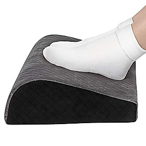 Kölbs Office Foot Rest Under Desk - Plush Velvet and Memory Foam - Longer Footrest For Added Comfort, Foot Stool Desk Accessories Teardrop Ergonomic Design Work From Home, Pc Gaming, Office, Knee Pain