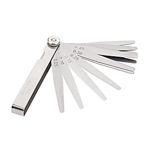 20 Blades Feeler Gauge, Universal Stainless Steel Feeler Gauge, Gap Measuring Tool/Metric Imperial Measure Hand Tool for Repairing, Checking Valves,etc