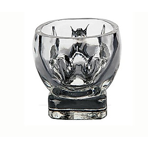 Tvoip 2PCS Kitchen & Dining Entertaining Glassware Drinkware Old Fashioned Glasses Skull Cup for Serving Scotch Whiskey Mixed Drinks (2)