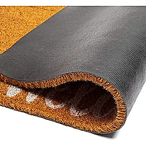 Juvale Natural Coir Doormat, Bicycle Welcome Mat (30 x 17 Inches)