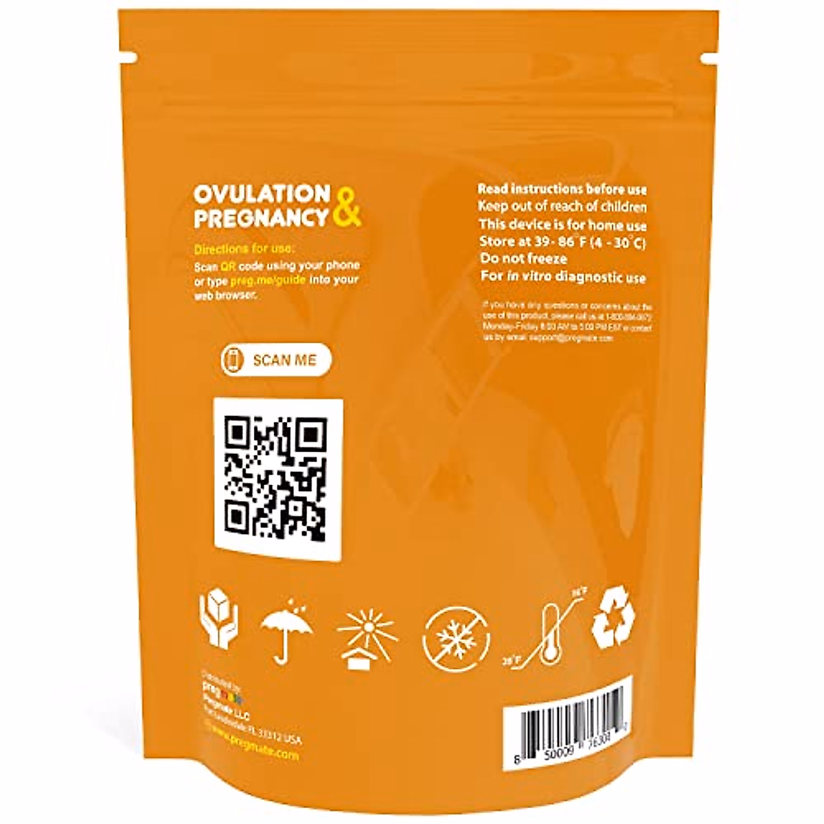 Pregmate 100 Ovulation and 50 Pregnancy Test Strips Predictor Kit