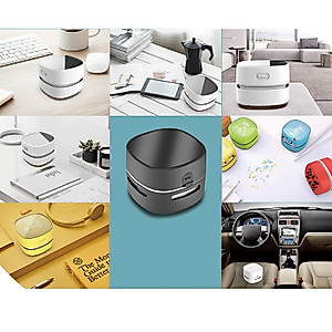 ODISTAR Desktop Vacuum Cleaner, Mini Table dust Sweeper Energy Saving,High Endurance up to 400 mins,360º Rotatable Design for Keyboard/Home/School/Office (Black)