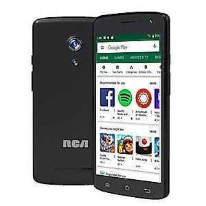 RCA Q2 Android 9.0 Pie, 5.0" HD, 4G LTE, 16GB, 8MP 5MP Dual Camera, Dual Sim, Unlocked Smartphone (Black)