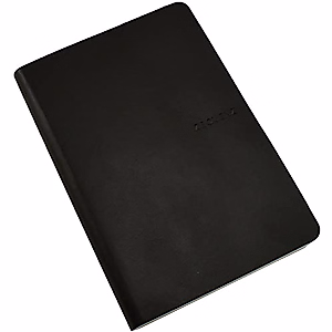 Zequenz Classic 360 Signature Series, Size: B6 Medium, Color: Black, Paper: Grid, Soft Cover Notebook, Soft Bound Journal, 5" x 7", 200 sheets / 400 pages, Squared, Graph, Grid Pattern Premium Paper