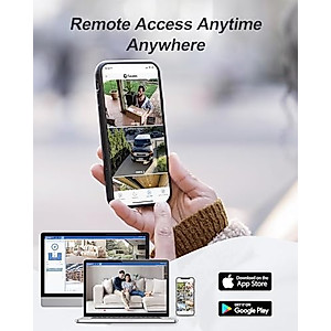 Swann 4K Master Security Camera System, 80° Wide Angle for Indoor/Outdoor Wired Home Surveillance, 8 Channel NVR with 2TB HDD, 4X Dome IP Cameras, Vandal-Resistant, Night Vision, True Detect,876804D