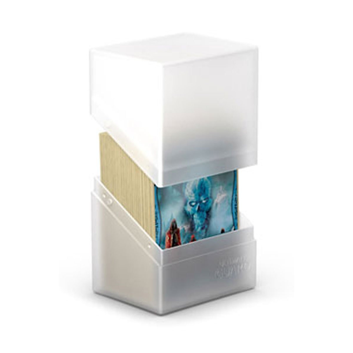 Ultimate Guard Boulder 80+, Deck Case for 80 Double-Sleeved TCG Cards, Frosted, Secure & Durable Storage for Trading Card Games, Soft-Touch Finish