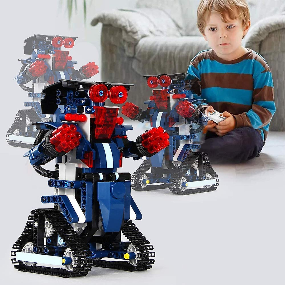 eirix Building Block Robot Kits,Remote Control Robotics & App Control Engineering STEM Robot Learning Educational Building Toys Gifts for Kids Boys Girls Birthday Christmas Age of 8-14