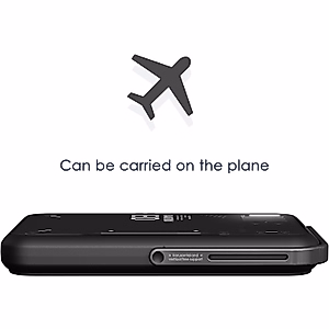 Aulumu M03 Wireless Magnetic Battery [for MagSafe] with Stand Battery Pack 3,500mAh, Wireless Portable Charger Compatible with iPhone 15/14/13/12 Series - Black