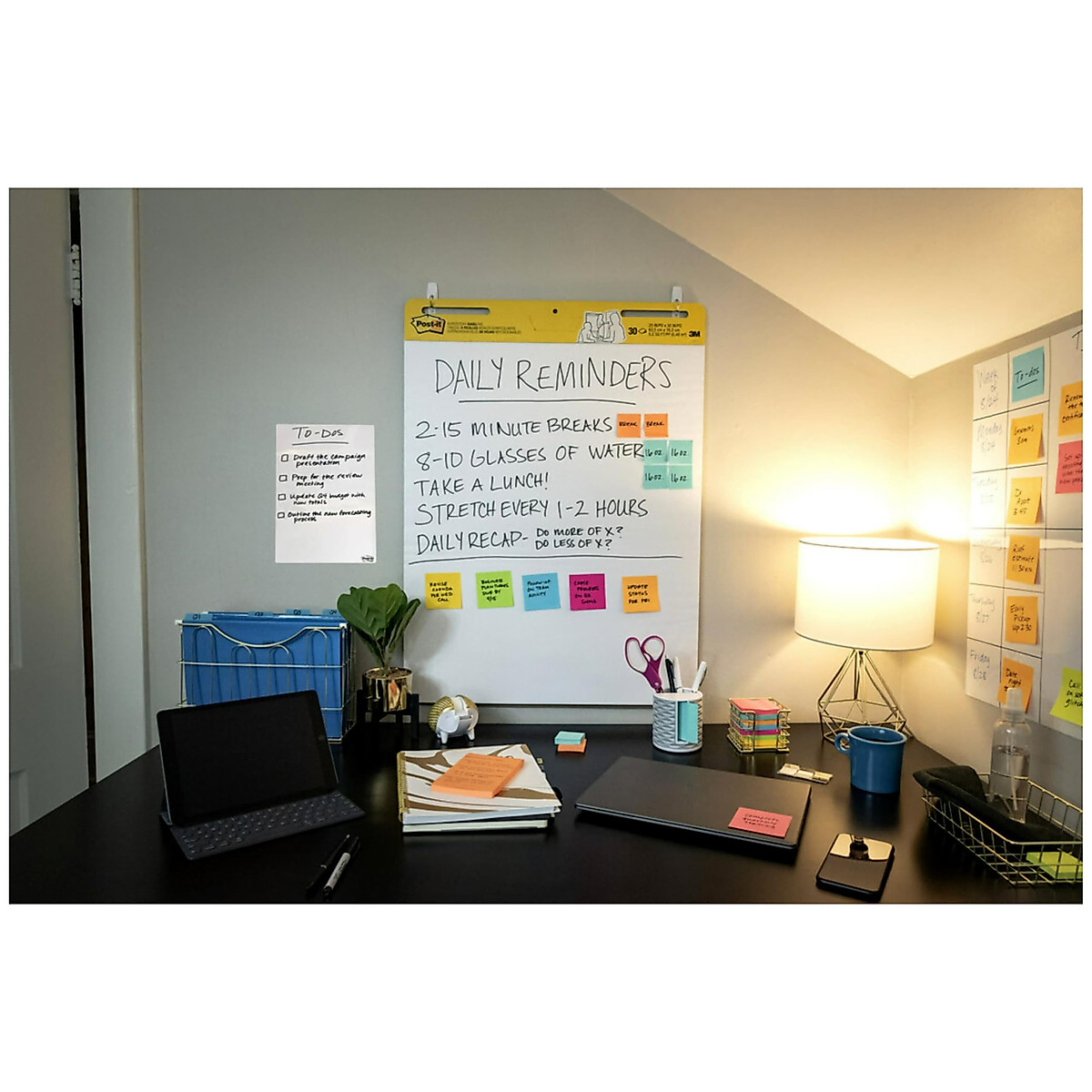 Post-it Super Sticky Easel Pad, 25 x 30 Inches, 30 Sheets/Pad, 2 Pads (560), Large White Grid Premium Self Stick Flip Chart Paper, Super Sticking Power