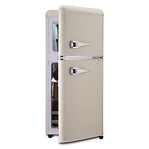 Tymyp TY-FLS-80G-CREAM-H004 Refrigerator with Freezer, Cream