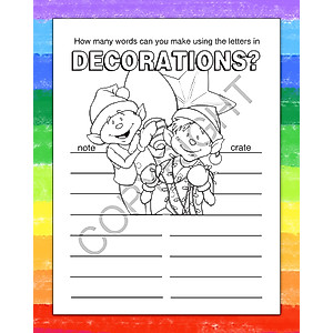 ZOCO - Christmas Coloring Books (25 Bulk Pack, Without Crayons) - Stocking Stuffers, Toys, Holiday, Xmas Party Favors, Activities for Kids