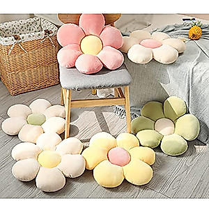 Tykoo Cute Flower Cushion Pillow Sofa Cushion Throw Pillow Indie Room Decor for Teans Tweens Girls Lovely Plush Stuffed Toy for Kids Reading Nook Watching TV Bed Room (Pink Petals,40cm)