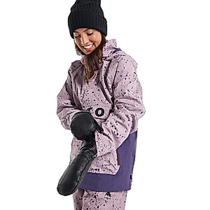 Burton Women's Standard Frostner 2L Anorak Jacket, Elderberry Spatter/Violet Halo, X-Small