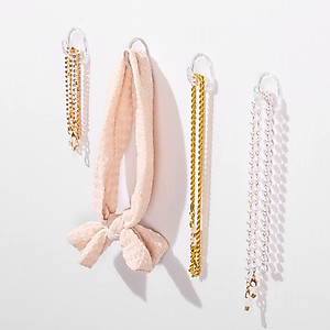 Queekay 30 Pieces Clear Adhesive Wall Hooks for Hanging, Transparent Reusable Seamless Hooks Small Acrylic Sticky Hangers with Non Marking Sticker for Kitchen Bathroom Bedroom Office